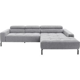 Home Affaire Ecksofa &raquo;Claya Move, L-Form, Kopf- & R&uuml;ckenverstellung, Breite 293 cm&laquo; Moderne Steppung, weicher Polsteraufbau & saugroboterfreundliche 