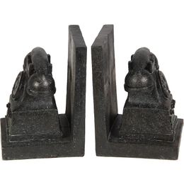 AMBIENTE HAUS Buchst&uuml;tze &raquo;Telefon-Buchst&uuml;tzen 16cm&laquo; grau Polyresin Einheitsgr&ouml;&szlig;e