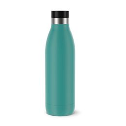 Emsa Isolierflasche &raquo;Trinkflasche Bludrop&laquo; Edelstahl, Quick-Press Deckel, 360&deg; Trinkgenuss, 12h warm/24h k&uuml;hl blau Edelstahl 700ml