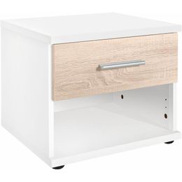 wimex Nachtkonsole &raquo;Joker&laquo; Nachtschrank Nachttisch mit 1 Schublade, 46cm breit wei&szlig; B/H/T: 46cm x 38cm x 40cm