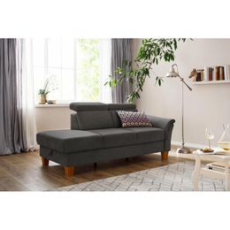 OTTO home Recamiere &raquo;Conville&laquo; incl. Kopfteilverstellung, Federkern, wahlweise mit Bettkasten braun 100% Polyester B/H/T: 194cm x 84cm x 93cm, 