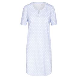 R&ouml;sch R&ouml;sch Nightgown ' Mustermix ' female size S/M Light blue / White