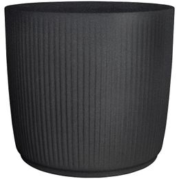 Scheurich Pflanzk&uuml;bel &raquo;40/259 Linetto&laquo; dickwandiger Topf aus hochwertigem Kunststoff, &Oslash;xH: 38,6x35,3 cm schwarz Kunststoff &Oslash; 38,6cm