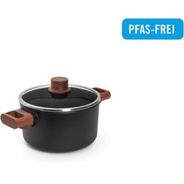 Woll Kochtopf &raquo;MADE IN GERMANY - Eco Logic QXR Gusstopf&laquo; 1 Stk. tlg. Aluminium schwarz &Oslash; 20cm + H&ouml;he 12cm