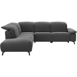Musterring Ecksofa &raquo;MR 370, intelligenter Komfort im modernen Design&laquo; Optionale Relaxfunktion, flexible Kopfteile & klappbare Armlehnen 94% Polyester, 6% Nylon B