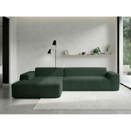WERK2 Ecksofa &raquo;Zeus-XL, B/T: 311/210 cm, Mega-Sofa mit gro&szlig;er Sitztiefe, modern&laquo; Curvy Trend Garnitur mit urbaner Optik, bequem, Big-Sofa, L-Form gr&uuml;n