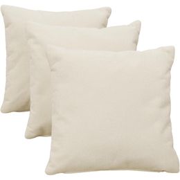 OTTO home Dekokissen &raquo;Torrnby&laquo; Dekokissen mit F&uuml;llung, Sofakissen 3er Set 40x40cm wei&szlig; Polyester B/L: 40cm, 3 Stk.