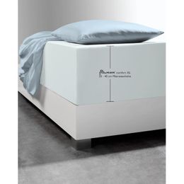 Fleuresse Spannbettlaken &raquo;Comfort XL&laquo; Mako-Jersey, f&uuml;r Matratzen bis 40 cm H&ouml;he, Bettlaken, Spannbetttuch silber Mako-Jersey, Obermaterial: 96% 