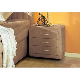 Maintal Nachtkommode braun B/H/T: 48cm x 50cm x 43cm, Stoff Clean
