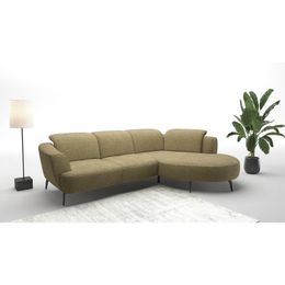 Sit & More sit&more Ecksofa &raquo;Zoe&laquo; ink.Sitztiefenverstellung, wahlweise mit Kopfteilverstellung gr&uuml;n 100% Polyester B/H/T: 309cm x 87cm x 199cm, Chenille, 