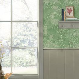 Joules Vliestapete &raquo;Mono Farm&laquo; glatt Design Tapeten gr&uuml;n Vlies B/L: 0,52m x 10m, Rollen: 1
