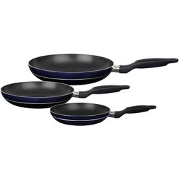 GSW Pfannen-Set &raquo;Temptura&laquo; Aluminium Set, 1x Pfanne 20cm, 24cm, 28cm, 3 Stk. tlg. mehrfache, pflegeleichte Antihaft-Versiegelung, Induktion blau &Oslash; 