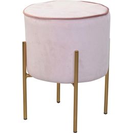 Inosign Sitzhocker &raquo;Liano&laquo; 1 Stk. tlg. rosa B/H/T: 47cm, Samtstruktur