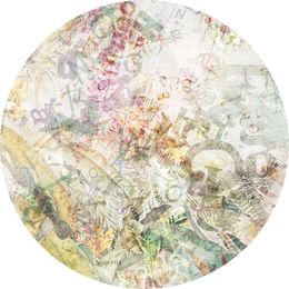 Komar Fototapete &raquo;Vlies selbstklebend - Round Stories - Gr&ouml;&szlig;e 125 x 125 cm&laquo; bedruckt glatt Wohnzimmer, Schlafzimmer bunt Vlies B/L: 125m x 125m, Rollen: 1