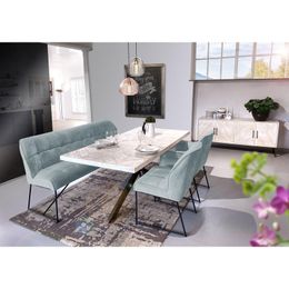 GUTMANN FACTORY K&uuml;chensofa blau 100% Polyester B/H/T: 190cm x 88cm x 67cm, Chenille
