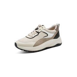 Tamaris Sneaker Damen Gr&ouml;&szlig;e 41 beige / brokat / schwarz Sommerschuhe