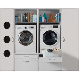 wimex Mehrzweckschrank &raquo;Multiraumkonzept, praktische Waschmaschinenl&ouml;sung, Breite: 230cm&laquo; erh&auml;ltlich in den Farben grafit oder wei&szlig; Wei&szlig;, B/H/T: 230cm x 
