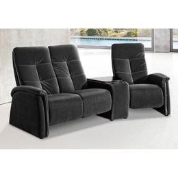 exxpo - sofa fashion 3-Sitzer &raquo;Tivoli, Kinosofa mit Tischablage & Stauraumfach, man. Relaxfunktion&laquo; mit Relaxfunktion schwarz Softlux -Kunstleder;