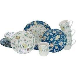 Creatable Kombiservice &raquo;Odessa, Kombi-Service 16-tlg&laquo; Blumendekor bunt Steingut 16 Stk.