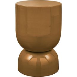 Woood Beistelltisch &raquo;Glanz Metall mit Hochglanz-Lackierung in spielerischer Form&laquo; H 47 x B 32 x D 32 cm, Tragkraft 25 kg, lebenslange Schutzlackierung