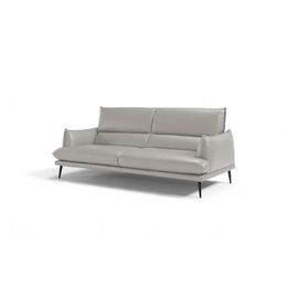Egoitaliano 2,5-Sitzer &raquo;FUNNY, hochwertiges und aktuelles Design, bequeme R&uuml;ckenlehne&laquo; toller Sitzkomfort grau Leder B/H/T: 210cm x 90cm x 95cm, Leder