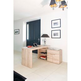 Jahnke Eckschreibtisch &raquo;CU-LIBRE 150 E&laquo; 1 Stk. tlg. wechselseitig montierbar braun B/H/T: 140cm x 77cm x 59cm