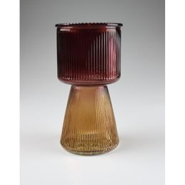 AM Design Windlicht &raquo;aus Glas&laquo; 4er Set, BxH: 10x19 cm braun Glas B/H/T: 10cm x 19cm