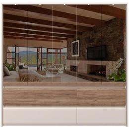 OTTO home Kleiderschrank &raquo;Invictus, UV lackiert, FSC-zertifiziert, grifflose Optik&laquo; abgerundete Schubladen aus MDF im Holzdekor, soft-close, mit 
