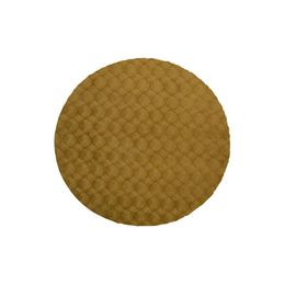 Kayoom Teppich &raquo;Royal Glow 825&laquo; rund 30 mm H&ouml;he Auch in rund, Hochflor, Modernes Muster, Vegan braun Polyester &Oslash; 200cm 1 Stk., 30mm, &Oslash; 200cm
