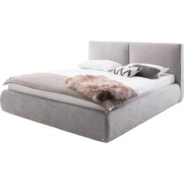 Meise M&ouml;bel meise.m&ouml;bel Polsterbett &raquo;Atesio&laquo; Wahlweise mit Lattenrost, Matratze und Bettkasten grau Bezug Bett: Stoff (90% Polyester, 10% Baumwolle) Liegefl&auml;che 