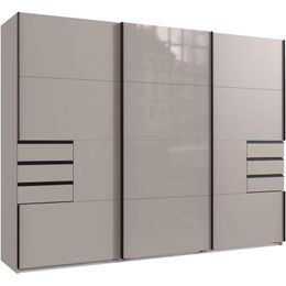 wimex Schwebet&uuml;renschrank &raquo;Schwebet&uuml;renschrank Saigon&laquo; mit Glaselementen, 3 T&uuml;ren, 270cm breit schwarz Holzwerkstoff B/H/T: 270cm x 208cm x 64cm, Schubladen