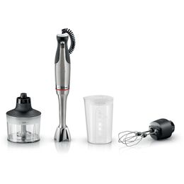 Bosch Stabmixer &raquo;ErgoMaster Serie 8, MSM8M934, Doppelschneebesen, Becher, Zerkleinerer&laquo; 1500 W 6 Klingen Edelstahl, Spiralkabel, Keramikkupplung, 