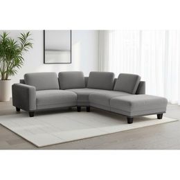 Sit & More sit&more Ecksofa &raquo;Concept&laquo; Modernes Sofa in drei Fu&szlig;farben zur Auswahl 100% Polyester B/H/T: 223cm x 84cm x 251cm, Soft clean, langer Schenkel rechts,
