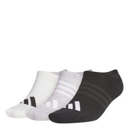 adidas Performance Athletic Socks 'PERFORMANCE 3 PACK NO SHOW' male size 47/49 Light grey / Black / White