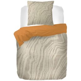 Kayori Bettw&auml;sche &raquo;Kaneda&laquo; 2 Stk. 100% reiner Bio-Baumwolle beige Renforc&eacute; (Bio-Baumwolle), Obermaterial: 100% Baumwolle B/L: 135cm x 200cm, 1 Stk., 1