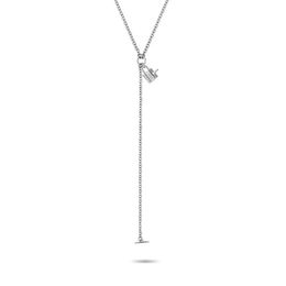 Liebeskind Berlin Damen Y-Kette &raquo;Schmuck Geschenk Edelstahl Halskette The Love Bond&laquo; silber Edelstahl, L: 43 B: 2mm