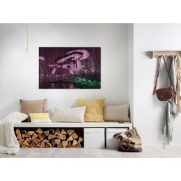 A.S. Cr&eacute;ation Leinwandbild &raquo;fantasy&laquo; Abstrakt Kunst 1 Stk. tlg. Keilrahmen Bild Holzoptik Fantasiewelt Leinwand-Bild Wohnzimmer modern bunt Holz, Stahl B/H/T: 90cm 