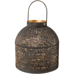 Creativ deco Windlicht &raquo;Weihnachtsdeko&laquo; mit mattem Finish schwarz Metall B/H/T: 25cm