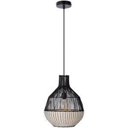 NOWA H&auml;ngeleuchte &raquo;MILENA&laquo; E27 1 Stk. H&auml;ngelampe Esszimmer-Leuchte Esstischleuchte Wohnzimmer schwarz &Oslash; 40cm H: 150cm, 1 Stk.