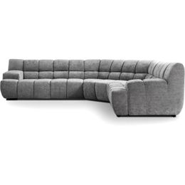designwerk Ecksofa &raquo;Cielo L-Form, Design und aufwendige Detailverarbeitung&laquo; mit Sitztiefenverstellung grau 100% Polyester B/H/T: 338cm x 83cm x 338cm,
