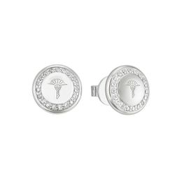 JOOP! Damen JOOP! Paar Ohrstecker &raquo;2025052&laquo; mit Zirkonia (synth.) bunt 10mm, Silber 925 (Sterlingsilber)
