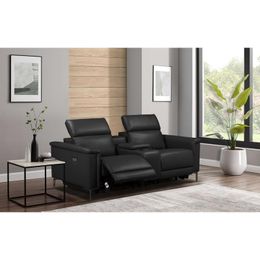 OTTO home 2-Sitzer &raquo;LUND, Naturleder, Kinosofa, Relaxfunktion, TV-Sessel, man./elektrisch&laquo; elektr. mit USB-A, Kopfteilverstellung, Getr&auml;nhalter u. 