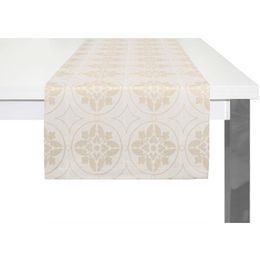Adam Tischl&auml;ufer &raquo;Romantic Puligny&laquo; beige Bio-Baumwolle B/L: 50cm x 150cm, eckig