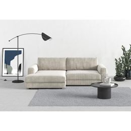 Trendmanufaktur Ecksofa &raquo;Bourbon Mega_Ecke mit tollem Sitzkomfort, Breite 250cm, L-Form&laquo; mit extra hohem Sitzkomfort, auch in Cord erh&auml;ltlich beige 88
