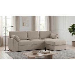 OTTO home Ecksofa &raquo;Citry&laquo; Breite 246 cm, Chenille, Bettfunktion, Bettkasten, L-Form braun 100% polyester B/H/T: 246cm x 88cm x 156cm, Chenille, 