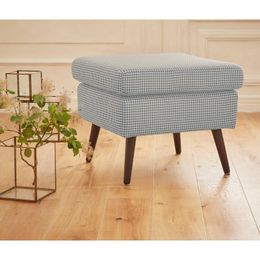 OTTO home Hocker &raquo;Salla&laquo; Bezug auch in Luxus-Microfaser in Teddyfelloptik grau Samtcord (92% Polyester 8% Polyamid);Struktur (100% Polyester);Struktur