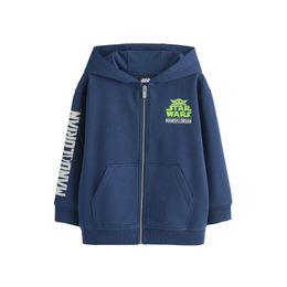 next Sweatjacke 'Mandalorian' Jungen Gr&ouml;&szlig;e 98 navy / grasgr&uuml;n / wei&szlig;