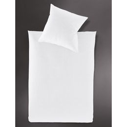 Irisette Bettw&auml;sche &raquo;Lumen 8129&laquo; 2 Stk. hochwertig und traumhaft weich wei&szlig; Interlock-Jersey, Obermaterial: 100% Baumwolle B/L: 155cm x 200cm, 1 Stk., 1 Stk., 