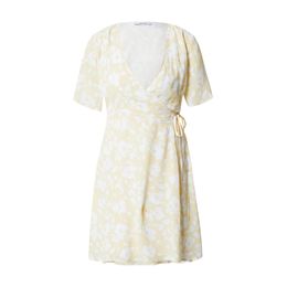 ABOUT YOU Kleid 'Hege' Damen Gr&ouml;&szlig;e 34 pastellgelb / wei&szlig; Sommerkleid