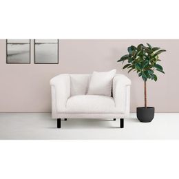 Home Affaire Sessel &raquo;AGNIA B/T/H: 100/85/71 cm&laquo; incl. Zierkissen, auch in Cord und Boucl&eacute; beige 100% Polyester Boucl&eacute;, B/H/T: 100cm x 71,5cm x 85cm